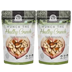 Wonderland Foods 900g (450g X 2) Splits 2Pcs Almonds Pouch | Almond Halves Best for Baking ...