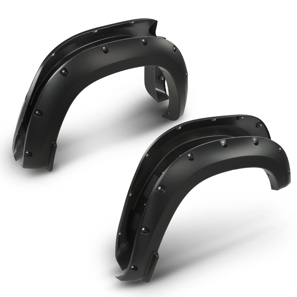 Amazon.com: PIT66 Fender Flares Smooth Pocket Riveted Compatible with ...