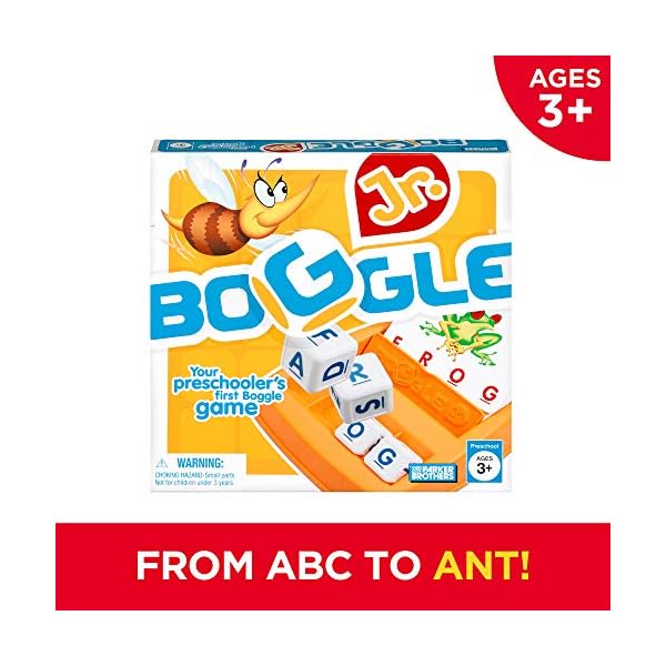 Hasbro Gaming Boggle Junior, Preschool Board Game, Ages 3 and Up ...