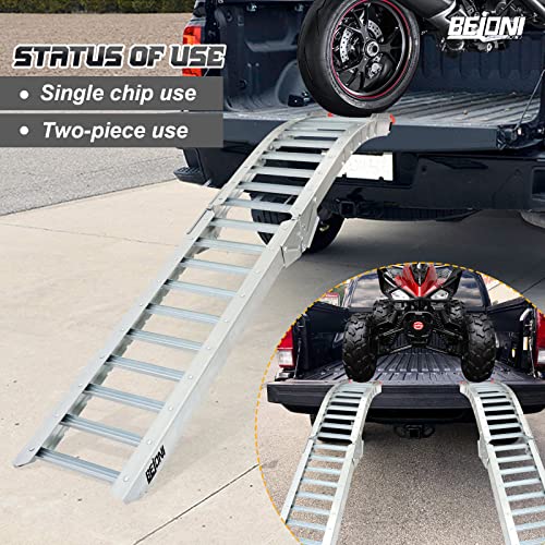 Snapklik.com : 7L X 12 W Folding Loading Ramps, 1400lbs Capacity, Truck ...