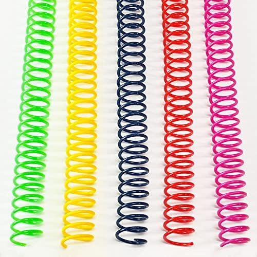 Amazon.com : Binditek 50 Pack Plastic Spiral Binding Coils, 12mm(1/2 ...