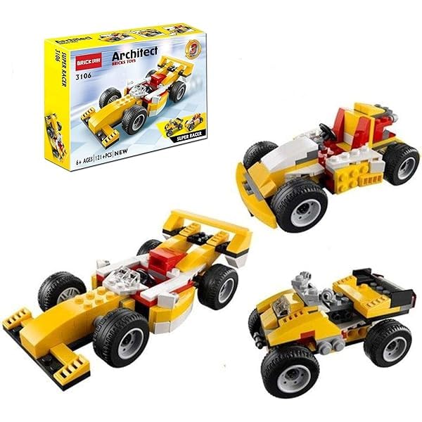 Buy Architect Brick Toys Blocks and Construction Toy (Super Racer 121 ...