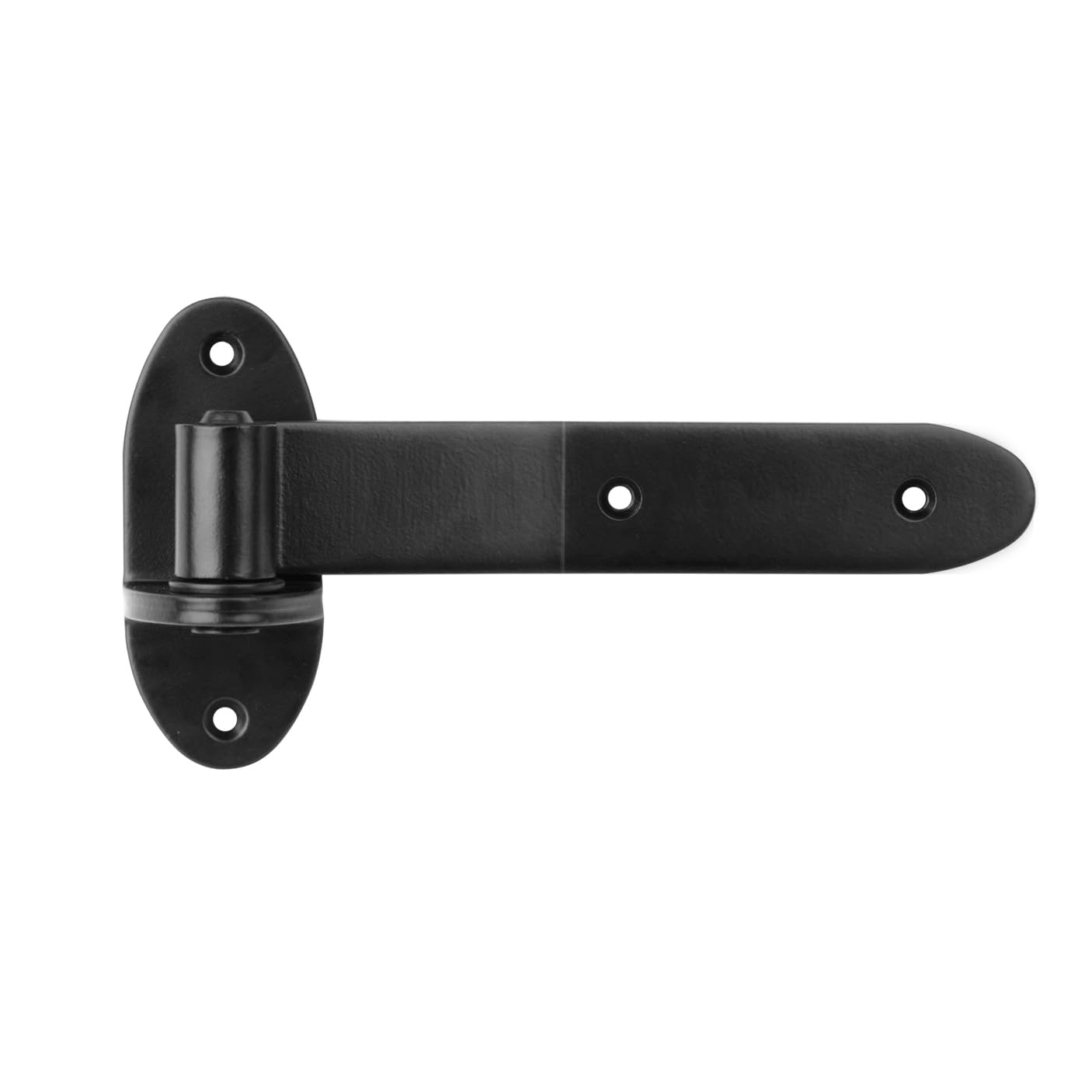 4 Pack 8-3/8" Black T Shaped Strap Hinge, Heavy Duty Cranked Band Gate ...