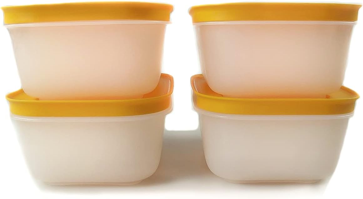 Amazon.com: Tupperware FreezerMates Small Low Set (4): Home & Kitchen