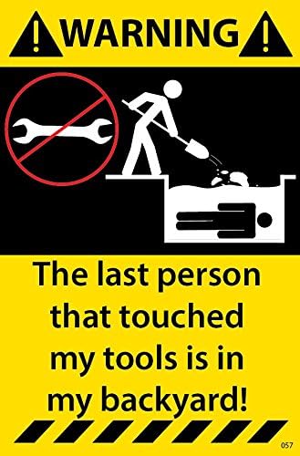 Tools Warning Sticker Decal 57 - Amazon.com