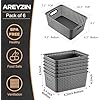 Amazon.com - AREYZIN Plastic Storage Baskets Bins With Lid Organizing ...