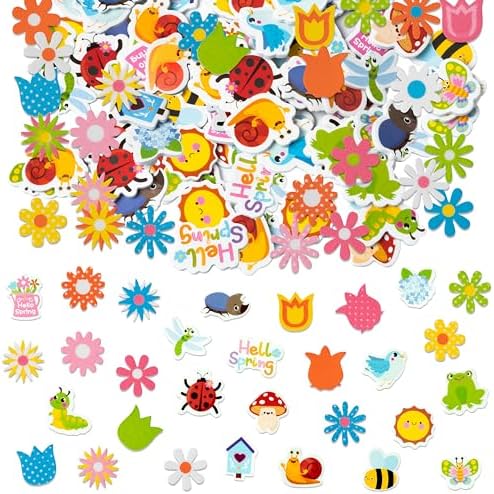 Amazon.com: Garden Pot Craft Kit, 190 PCS Adhesive Foam Stickers for ...