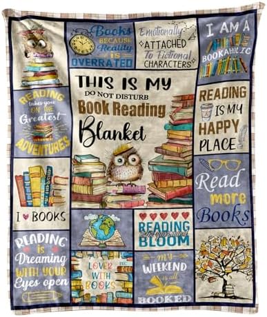 Amazon.com: Buryeah Book Blanket for Librarian Teacher Appreciation ...