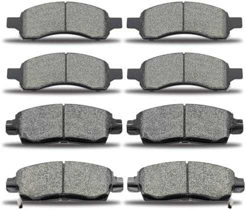 Amazon.com: D1169 D883 Front Rear Ceramic Brake Pads Set Compatible ...