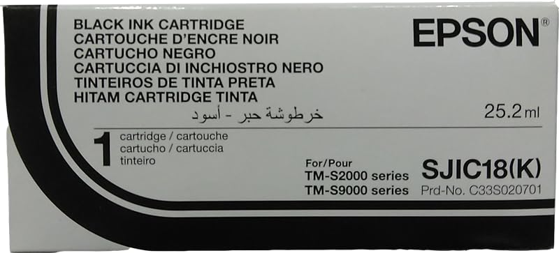Amazon.com: EPSON SJIC18 K Ink Cartridge for TM-S2000MJ & S9000MJ ...
