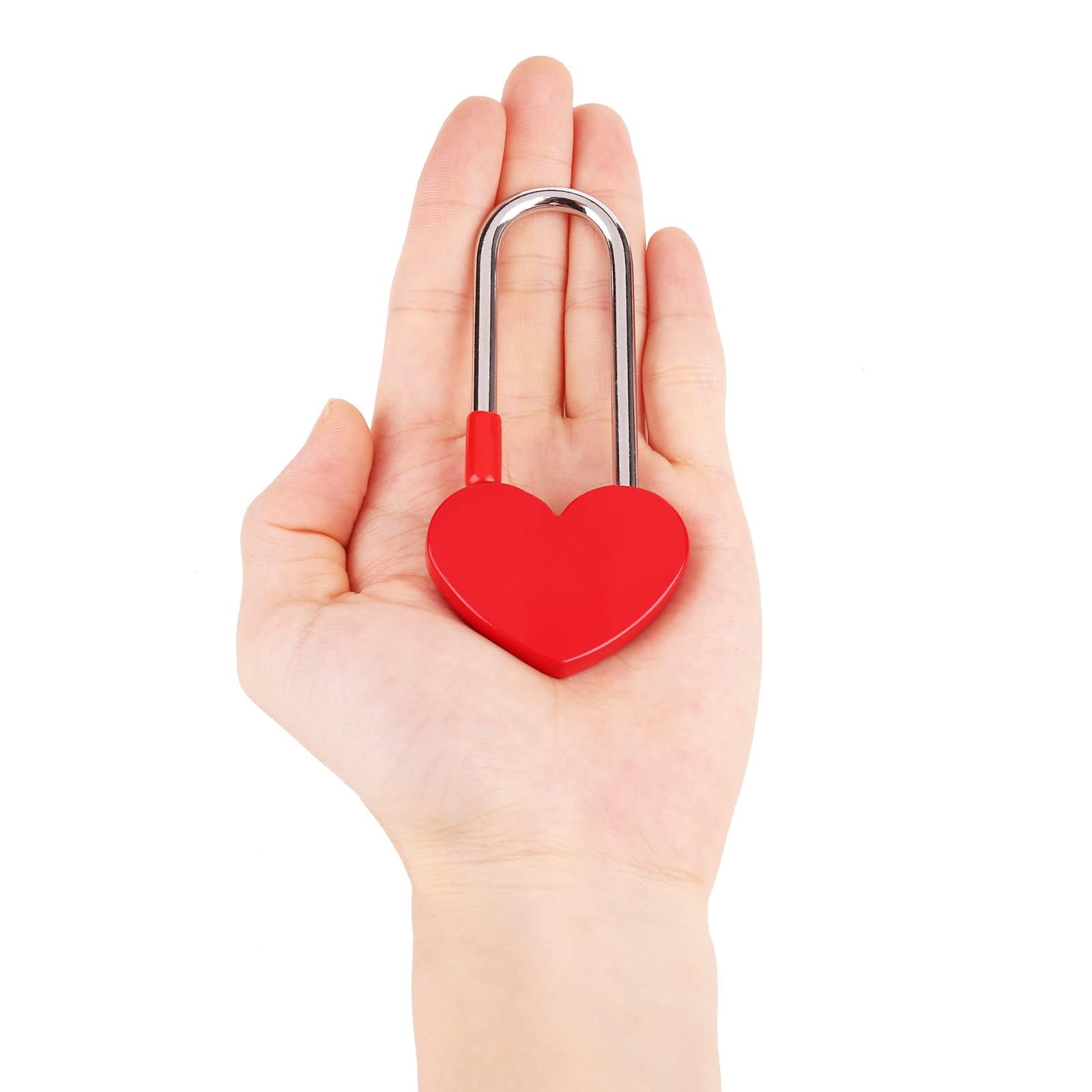 Snapklik.com : VeYocilk Love Lock Heart Padlock, Light Weight Aluminium ...