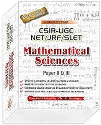 Buy Csir-Ugc Net/Jrf/Set Mathematical Sciences Part B&C Book Online at Low Prices in India ...