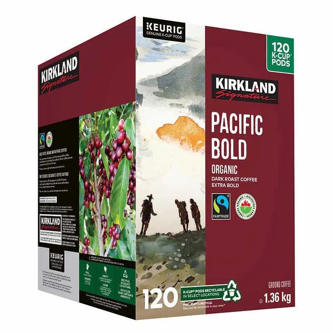 KIRKLAND SIGNATURE PACIFIC BOLD PACK OF 120 K- CUPS 1.36KG : Amazon.ca ...
