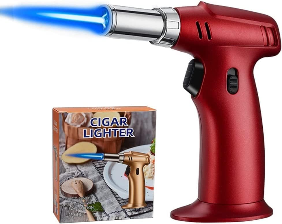 Blow Torch, Professional Kitchen Cooking Torch with Safety Lock, Renfox ...