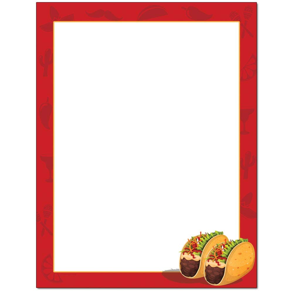 Amazon.com : Taco Tuesday Letterhead Laser & Inkjet Printer Paper (25 ...