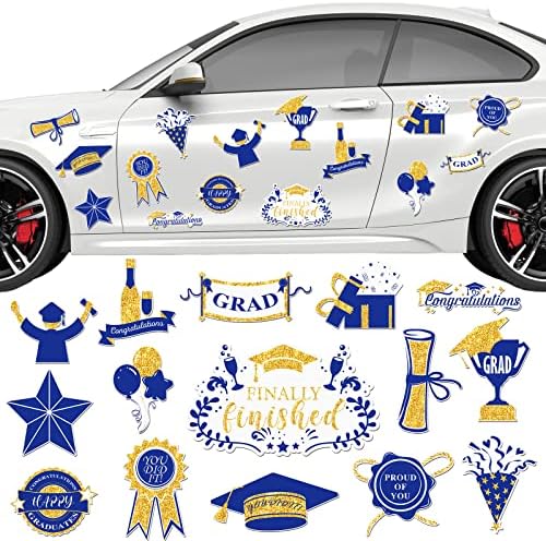 Amazon.com: 15 Pcs Graduation Car Magnets 2025 Graduation Car ...