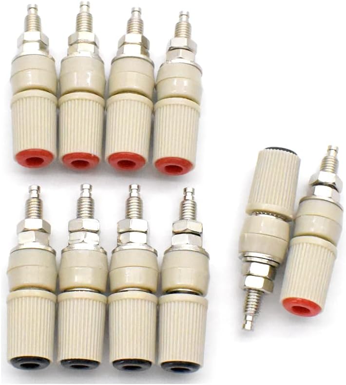 Amazon.com: 10Pcs 4mm Banana Jack Female Panel Mount Banana Socket ...