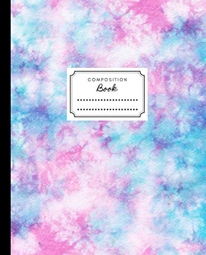 Amazon.com: Composition Book: Purple Pastels Tie Dye Notebook, Wide ...