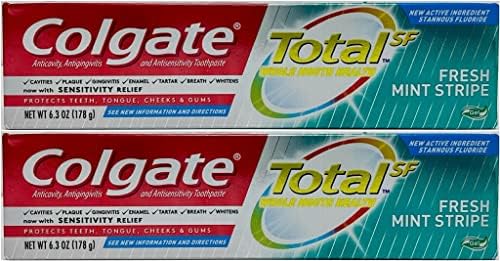 Amazon.com : Colgate Total Toothpaste Fresh Mint Stripe 6 oz ( Pack of ...