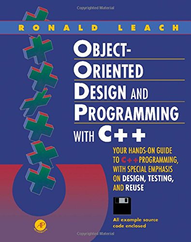 Object Oriented Design And Programming With C Leach Ronald