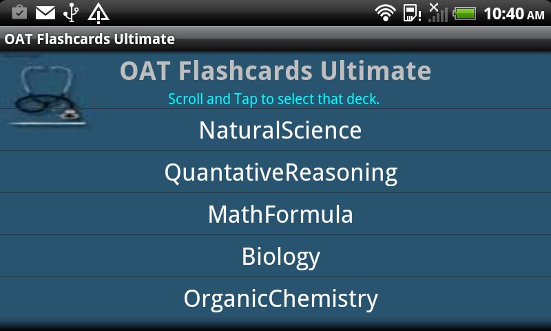 OAT Flashcards Ultimate - App on Amazon Appstore