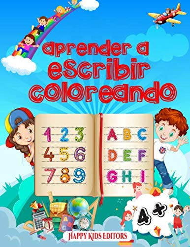 Aprender a escribir coloreando: Libro de actividades: 100 páginas para ...