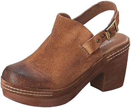 Amazon.com | Antelope Women’s Clogs Suede Heel Mules Stella | Mules & Clogs