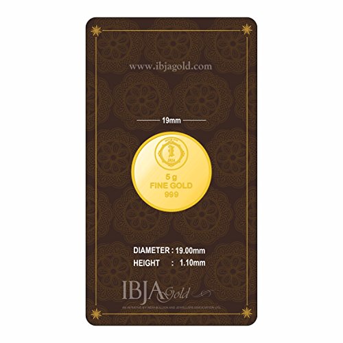IBJA Gold 5 Gm, 24K (999) Yellow Gold Precious Coin : Amazon.in: Fashion