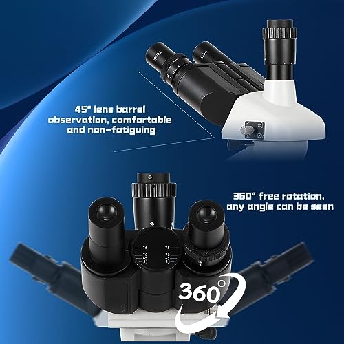 Snapklik.com : Compound Trinocular Microscope, 40X-5000X Magnification ...