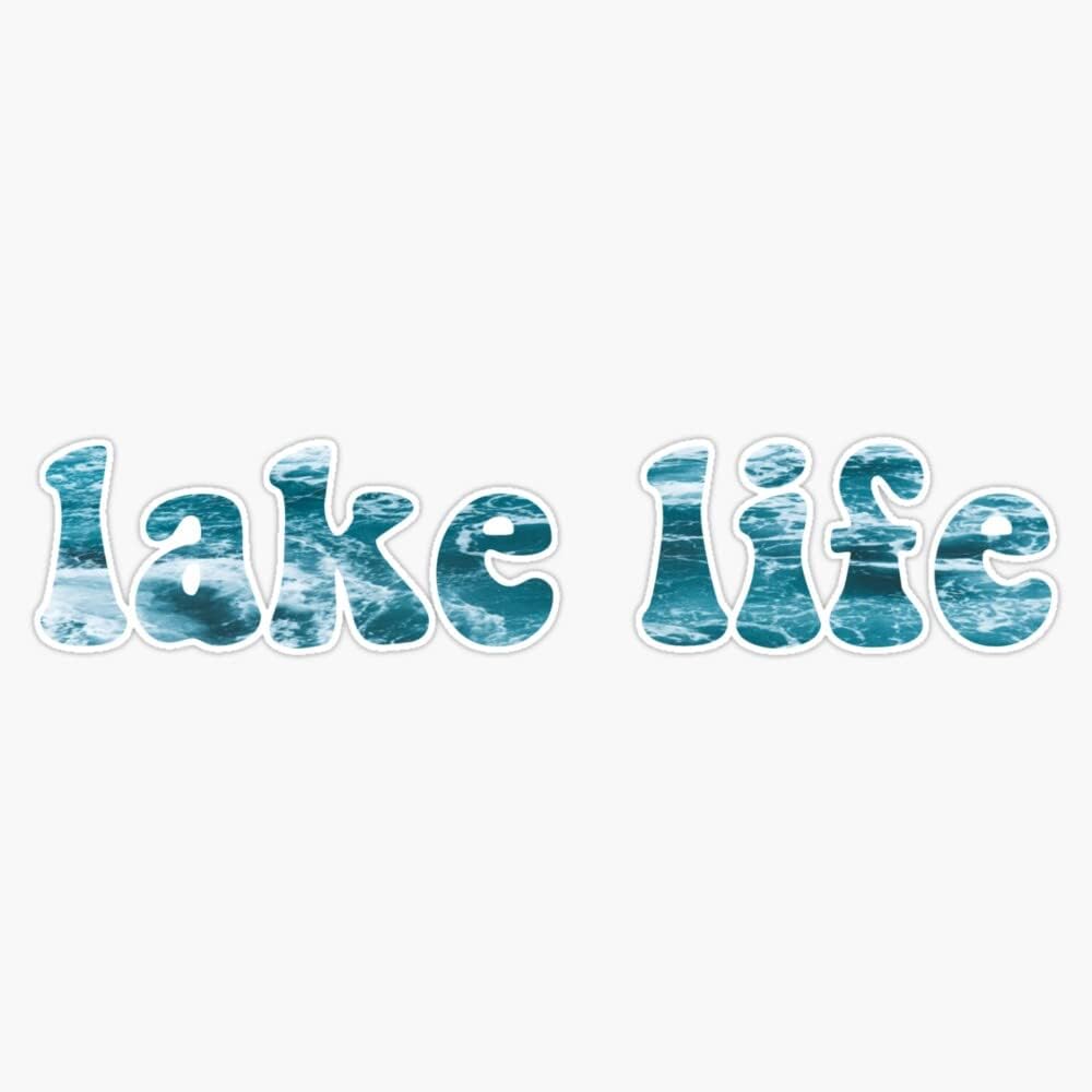 Amazon.com: Lake Life Bumper Sticker Vinyl Decal 5" : Sports & Outdoors