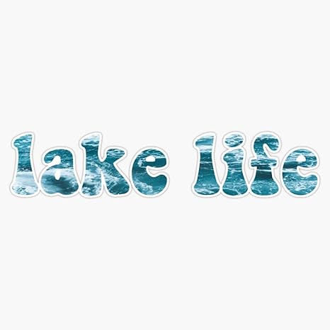 Amazon.com: Lake Life Bumper Sticker Vinyl Decal 5" : Sports & Outdoors