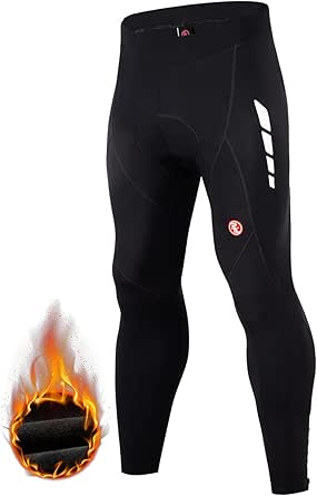 Souke Sports Men's Bicycle Pants 4D Padded Road Bike Tights Breathable Cycling Long Leggings ...