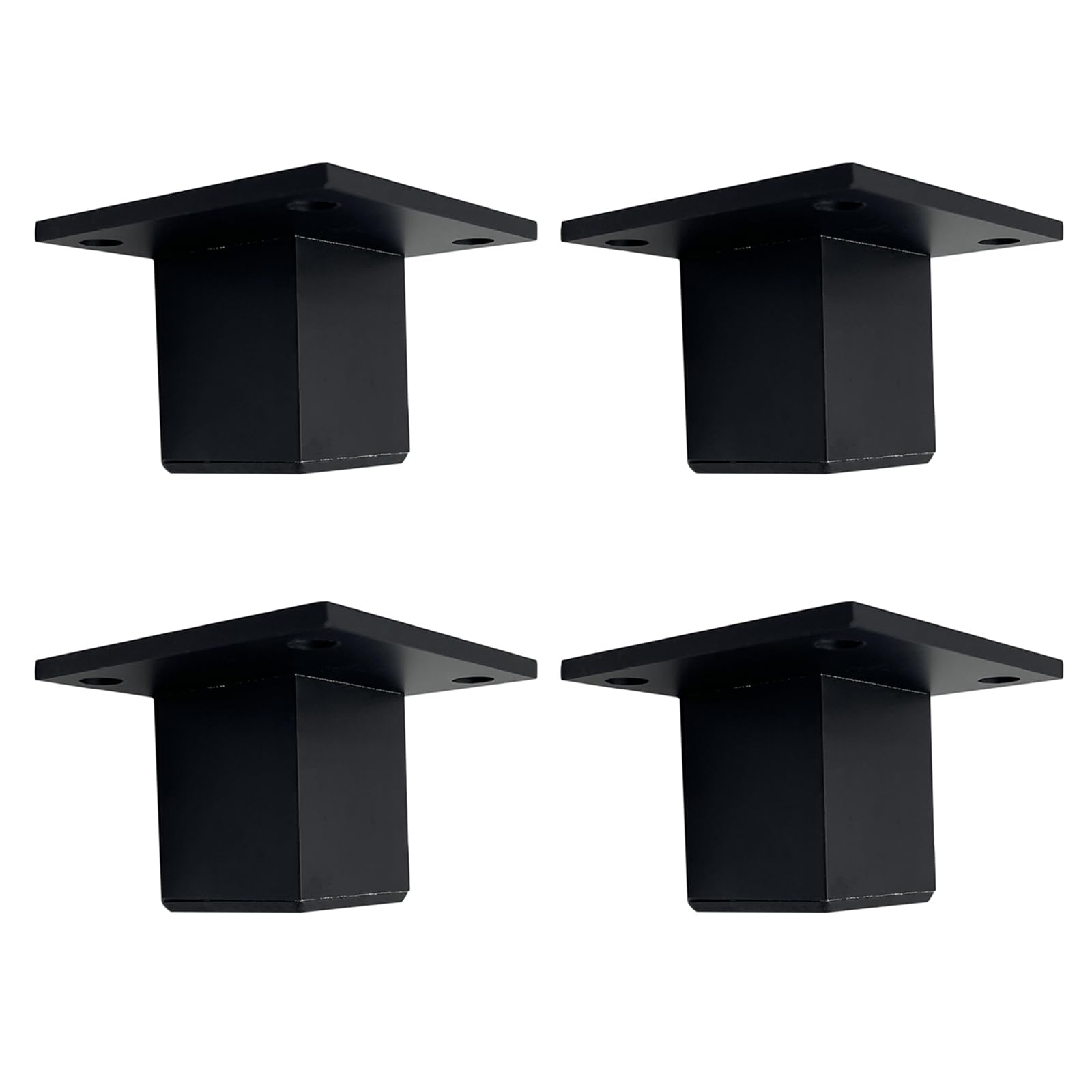 Amazon.com: Yuqim 4 Pcs 2 Inch Metal Furniture Legs Square Cabinet Legs ...