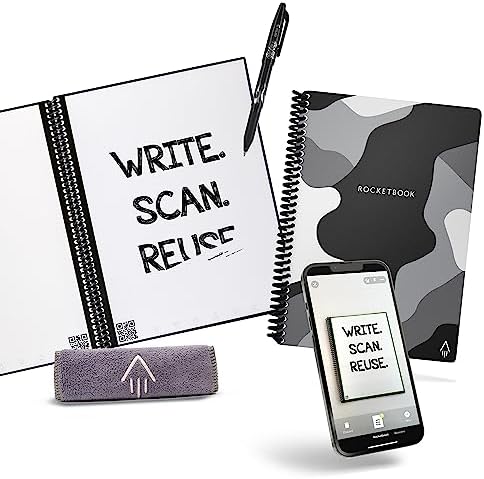 Amazon.com: Rocketbook Core Reusable Smart Notebook | Innovative, Eco ...
