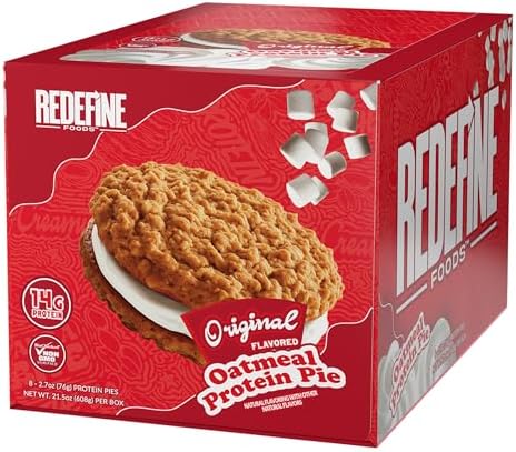 Amazon.com: Redefine Foods Oatmeal Protein Pie, Original Flavor - 8 ...