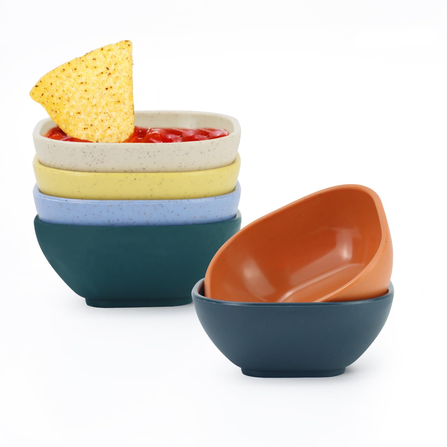 Amazon.com: Homienly Soy Sauce Dishes,Wheat Straw Small Bowls Set of 6 ...