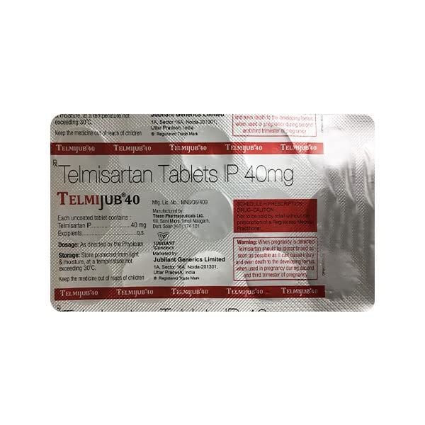 Telmijub 40 Tablet 15's : Amazon.in: Health & Personal Care