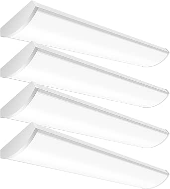 ED 4PK 4FT LED Wraparound Light, 48 inch Led Light Fixture, 54W, 6210LM ...