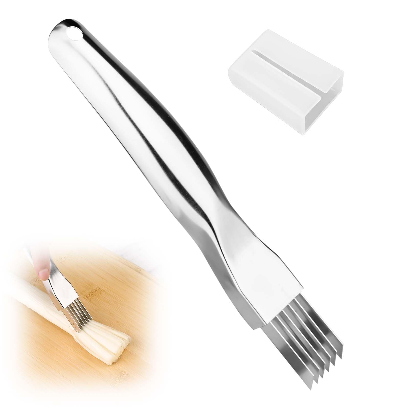 Amazon.com: Scallion Slicer Shredder, 2024 New Stainless Steel Scallion ...
