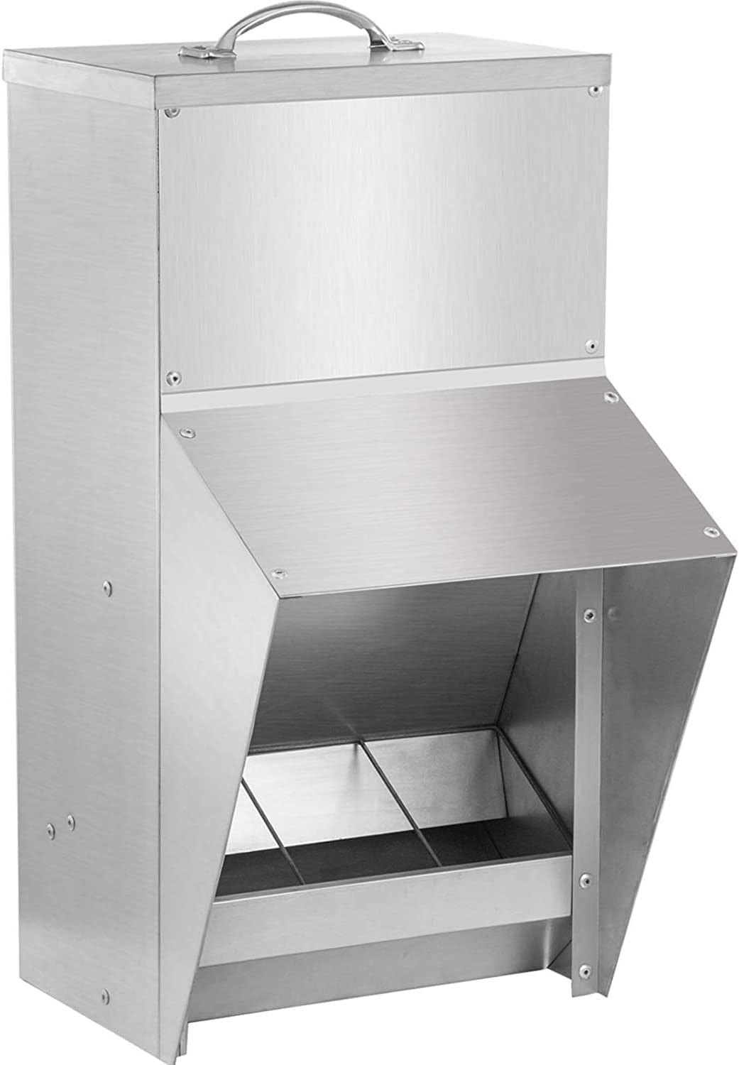 Amazon.com : shengyi 11.5-55lbs Galvanized Chicken Feeder - Rat Proof ...