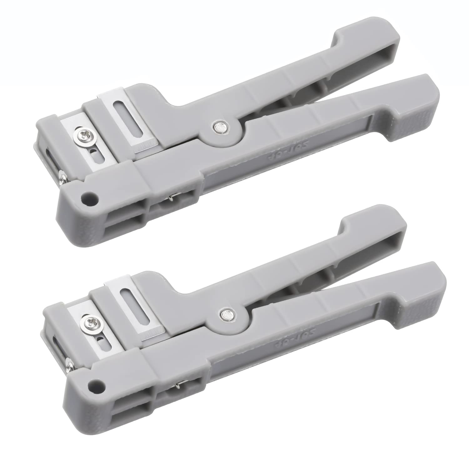 Duogalia 2 Pack Fiber Optic Cutter Tool 45-162 Coax Cable Stripper ...