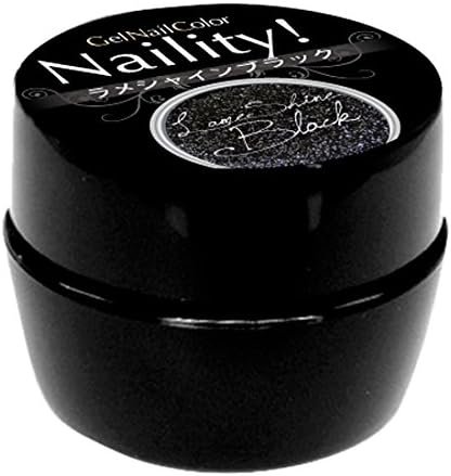 Amazon | ネイリティ! ネイル ジェルネイルカラー 001 ラメシャインブラック 4g | ネイリティ!(Naility!) | ジェルネイル 通販