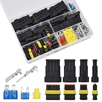 Amazon.com: HET HONKENT 360 unids/pack impermeable coche conector eléctrico coche conector ...