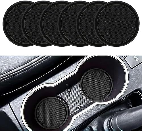 Amazon.com: Car Cup Holder Coaster,6 Pack Non-Slip Insert Cup Coasters ...