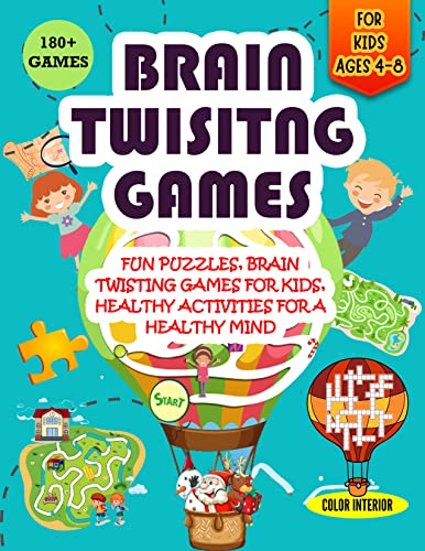 Amazon.com: Brain Twisting Games for Kids Ages 4-8: Fun Puzzles, Brain ...