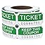 Amazon.com : L LIKED 250 Raffle Tickets Rolls,Green (4 Color Selection ...