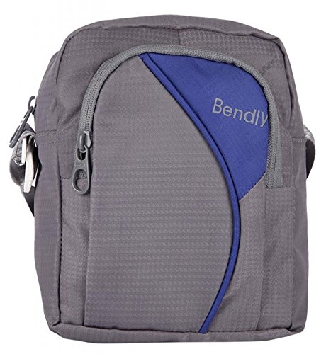 Buy Bendly Grey & Blue Smarty Sling Bag at Amazon.in