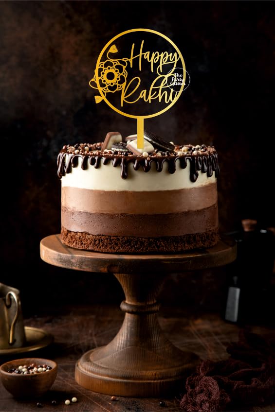 The Party Glitter Happy Rakhi Cake Topper, Raksha Bandhan Cake Topper ...