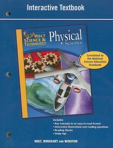 Holt Science & Technology: Special Needs Workbook Physical Science ...