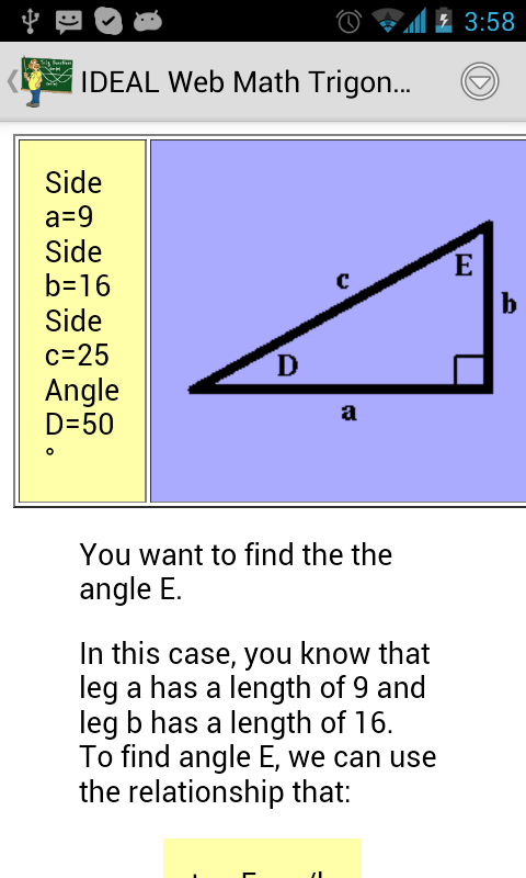 IDEAL Web Math Trigonometry and Calculus:Amazon.com:Appstore for Android